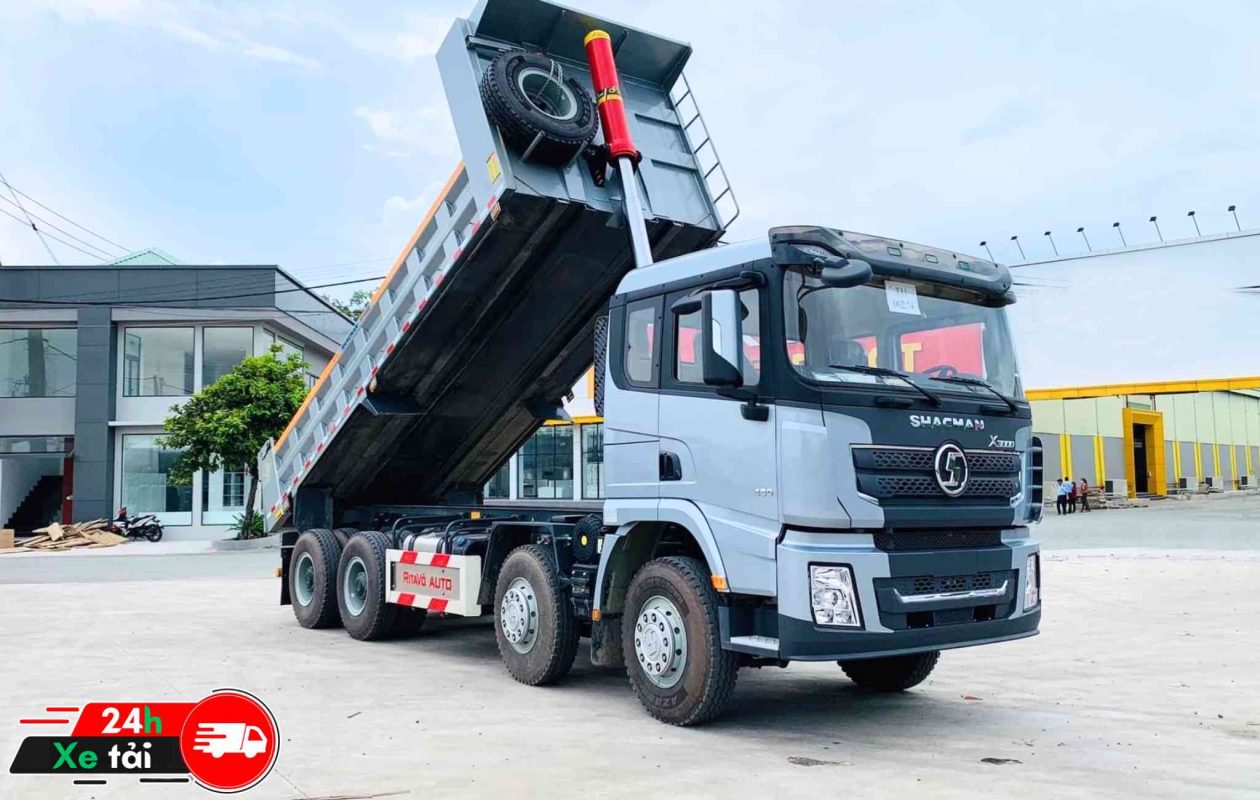 Xe Ben Shacman 4 Chân X3000 400 HP - Cấu Hình Vượt Trội - Xe Tải 24h