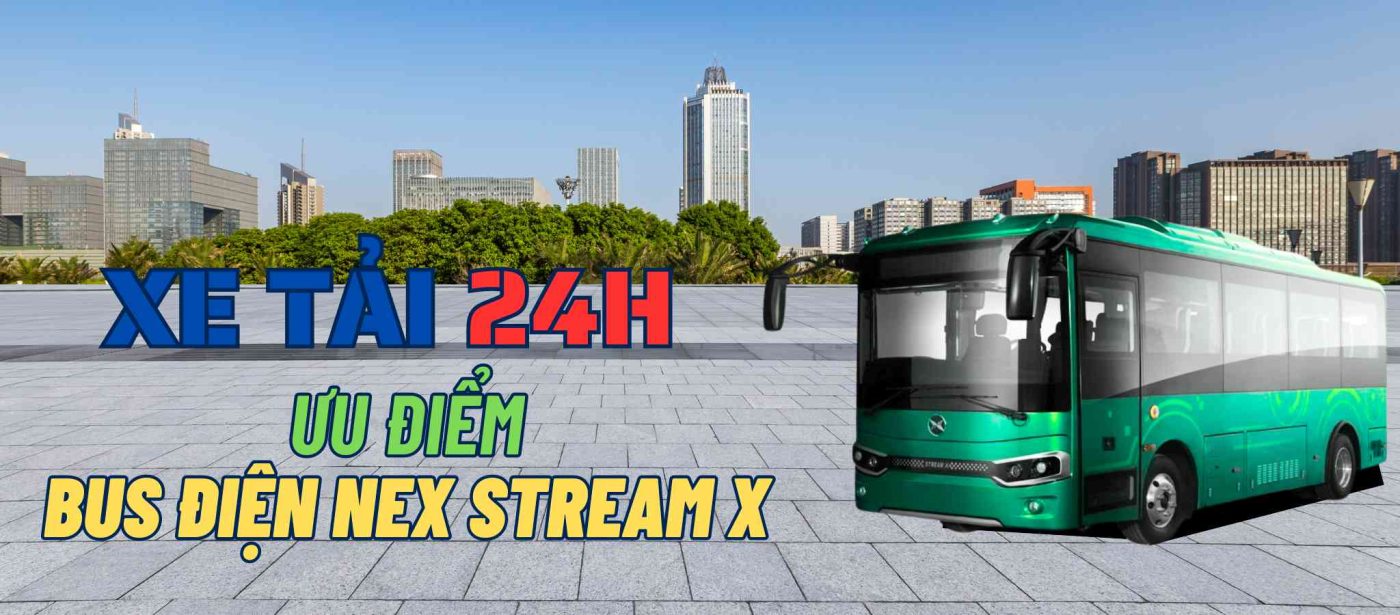 Xe Bus Điện NEX Stream X 24 Chỗ - Công Nghệ Đỉnh Cao - Xe Tải 24h